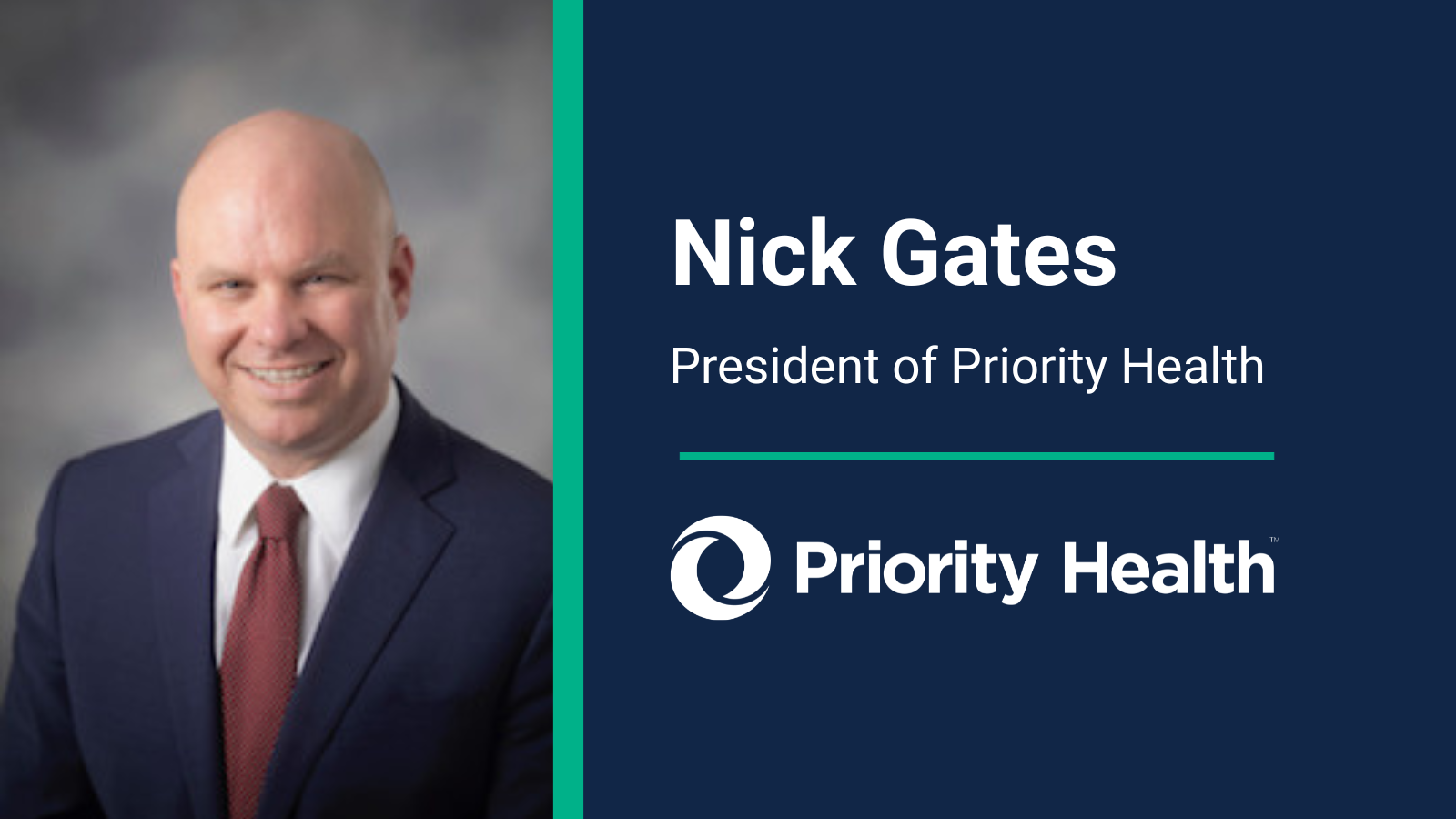 Priority Health names Nick Gates as president | Michigan Association of ...